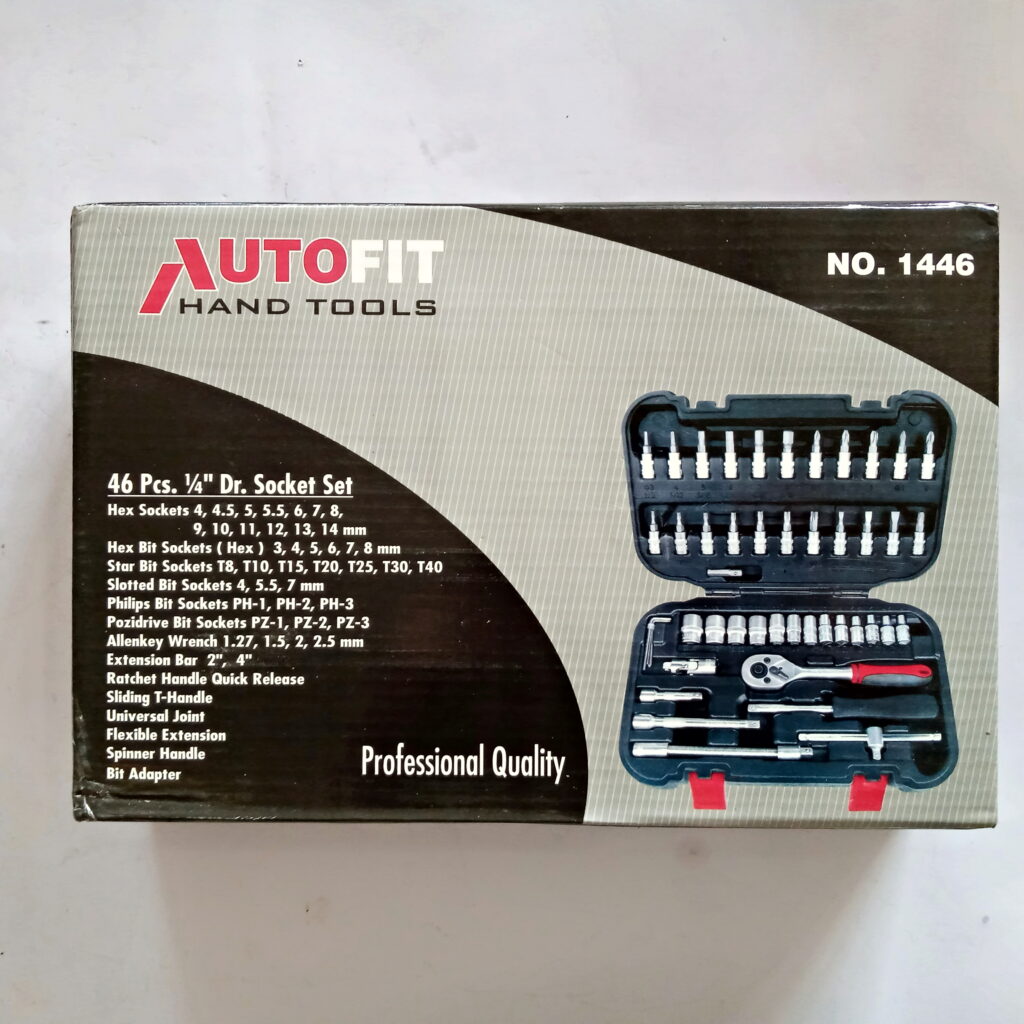 TAPARIA 27 PCS 1/2" DRIVE SOCKET SET HEAVY DUTY BI-HEX Blow Mold Box ...