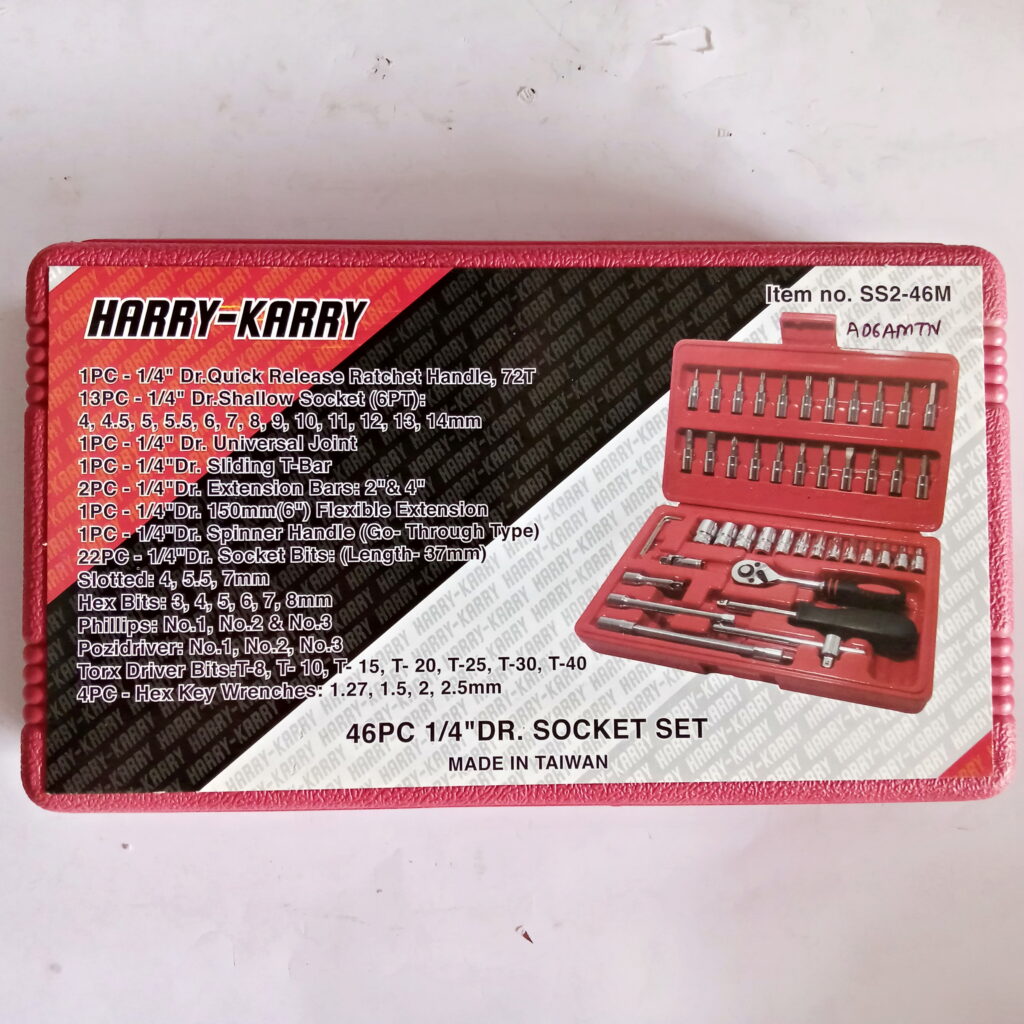 HARRY-KARRY 1/4" DRIVE 46 PCS HEX Socket Set - OPERA TOOLS