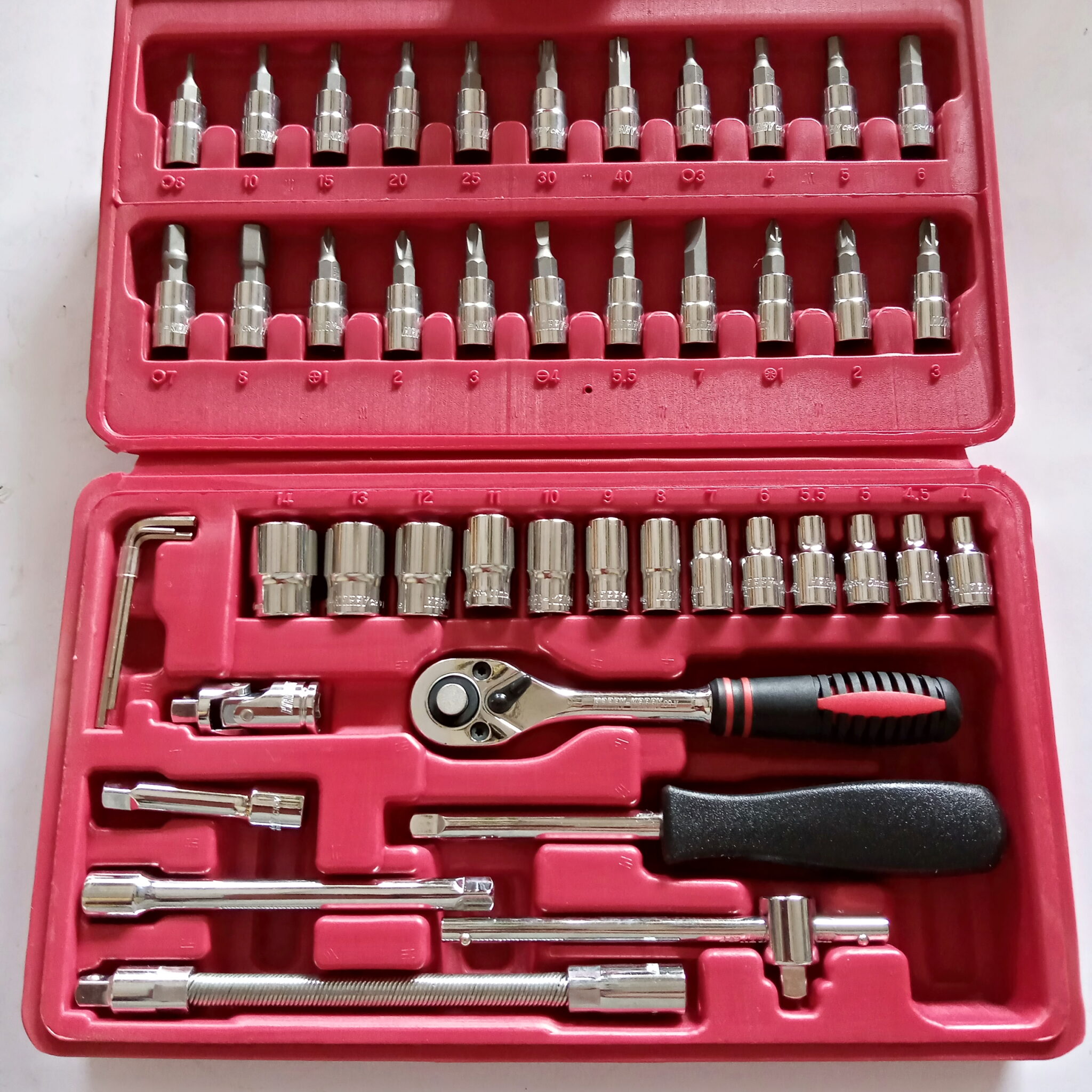 HARRY-KARRY 1/4" DRIVE 46 PCS HEX Socket Set - OPERA TOOLS