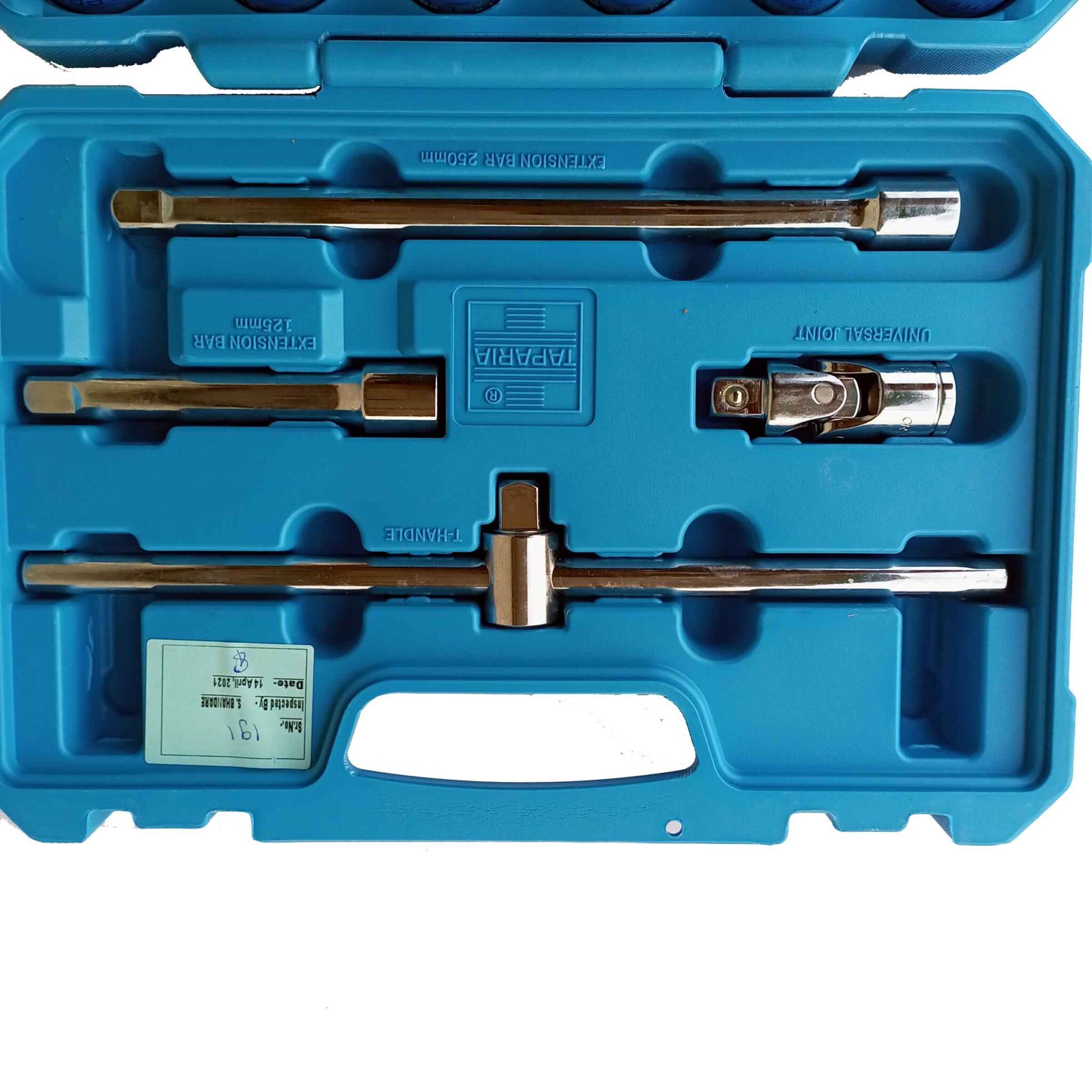 TAPARIA 27 PCS 1/2" DRIVE SOCKET SET HEAVY DUTY BI-HEX Blow Mold Box ...