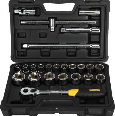 STANLEY 24 PCS 1/2″ DRIVE HEX SOCKET SET – Opera Tools