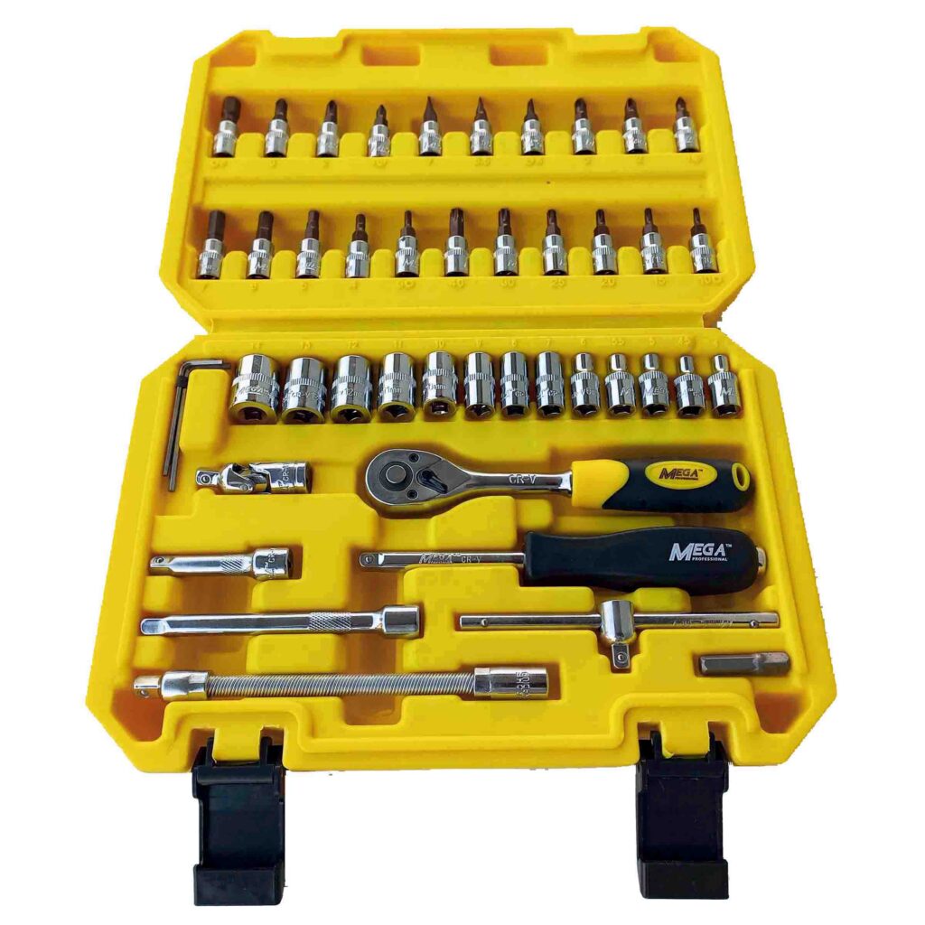 MEGA Professional 1/4" DRIVE Socket Set Heavy Duty [46 PCS] - OPERA TOOLS