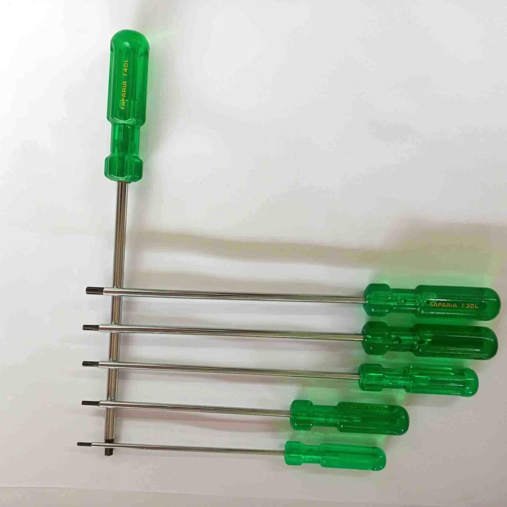 Taparia CRV Steel Long Handle Torx Screw Driver Set T10 To T40 [6Pcs ...